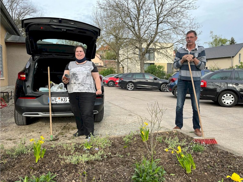 Frühling am Vereinsheim